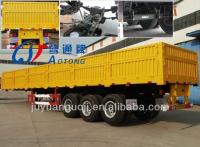 China Truck Trailer 3 Axle 40-60 tons 13000mm length curtain side wall cargo semi trailer for sale
