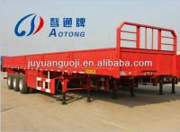 China Truck Trailer 3 Axle 40-60 tons 13000mm length curtain side wall cargo semi trailer for sale