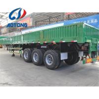 China Mechanical Suspension Drop Side Board Sidewall Flatbed Trailer /Side wall truck trailer for sale