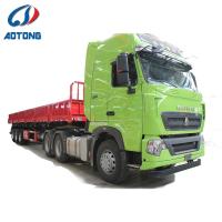 China Truck Trailer Three Axle 80 Ton Side Wall Drop Deck Fence Stake Cargo Semi Trailer for sale