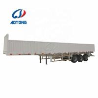 China Standard 28Ton Landing Gear Semi-Trailer for 600-1000mm Side Wall Stake Fence Cargo for sale