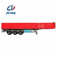 China Standard 28Ton Landing Gear Semi-Trailer for 600-1000mm Side Wall Stake Fence Cargo for sale