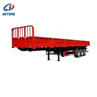 China Standard 28Ton Landing Gear Semi-Trailer for 600-1000mm Side Wall Stake Fence Cargo for sale