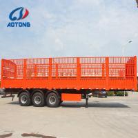 China 3 Axls 50-80 Tons Fence Cargo Semi Truck Trailers with T700/Q345 Steel Main Beam for sale