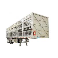 China Max Payload 50000KG 3 Axle Bar Fence Cargo Semi Trailer for Livestock Transportation for sale