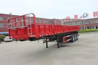 China Suspension leaf springs steel sidewall side tipping flatbed trailers with side curtain for sale