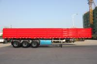 China 11R22.5 12R22.5 315/80R22.5 Tri-axles Detachable Side Wall Trailers for Bulk Cargo for sale