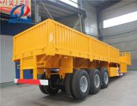 China 11R22.5 12R22.5 315/80R22.5 Tri-axles Detachable Side Wall Trailers for Bulk Cargo for sale
