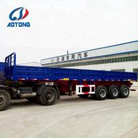 China Stake Semi Trailer 3 Axles Sidewall Semi Truck Trailers for Cargo Transport Logistics for sale