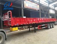 China Stake Semi Trailer 3 Axles Sidewall Semi Truck Trailers for Cargo Transport Logistics for sale