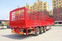 China Stake or Fence Semi Trailer for Muti Axles Cattle Transport and Max Payload 50T for sale