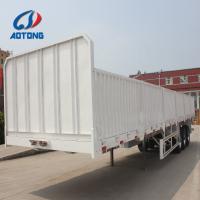 China 3 Axles Side Board Semi Trailer Truck for Dry Cargo or Sands Transportation for sale