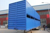 China OE NO. livestock stake trailer 3 axles 2 floors livestock transporting semi trailer for sale