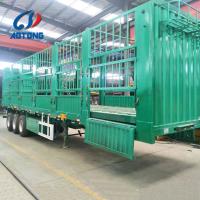 China OE NO. livestock stake trailer 3 axles 2 floors livestock transporting semi trailer for sale