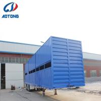 China 3-Axle 40T Livestock Fence Cargo Trailer Cattle Livestock Mini Semi-Trailer for Farm for sale