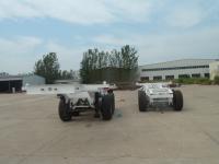 China 10 Steel Spring Suspension Super Link Side Dump Semi Trailer with 30 tons Max Payload for sale