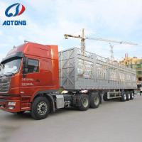 China 3*13ton Axle Steel Semi Cargo Trailer for Livestock Transport in Nigeria and Australia for sale