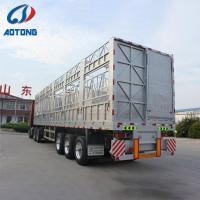 China 3*13ton Axle Steel Semi Cargo Trailer for Livestock Transport in Nigeria and Australia for sale