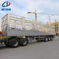 China 3*13ton Axle Steel Semi Cargo Trailer for Livestock Transport in Nigeria and Australia for sale