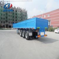 China NDRC Announced Enterprise 3 Axle 40ft 50 ton Flatbed Side Wall Semi Trailer Bulk Cargo Truck for sale