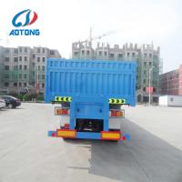 China NDRC Announced Enterprise 3 Axle 40ft 50 ton Flatbed Side Wall Semi Trailer Bulk Cargo Truck for sale