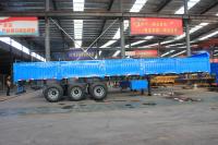 China NDRC Announced Enterprise 3 Axle 40ft 50 ton Flatbed Side Wall Semi Trailer Bulk Cargo Truck for sale