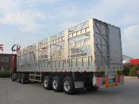 China 10pcs Leaf Spring Aotong Stake Fence Cargo Semi Trailer for Pig Cattle Sheep Transport for sale
