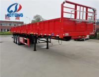 China 3 Axles 40t Bulk Cargo Semi Trailer with Side Wall As Per Client's Specifications for sale