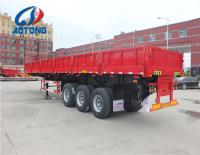 China 3 Axles 40t Bulk Cargo Semi Trailer with Side Wall As Per Client's Specifications for sale