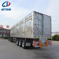 China 45 Feet 13 Meter 3 Axles Livestock Truck Live Stock Sheep Transport Truck Semi Trailer for sale