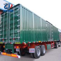 China Manufacture 3 Axles Container Van Truck Trailers Cargo Carrier Dry Van Semi Trailer for sale