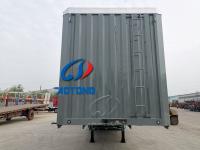China Customization Tarpaulin Type Box Truck Trailer for Bulk Cargo Transport in Russia for sale