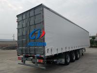 China Customization Tarpaulin Type Box Truck Trailer for Bulk Cargo Transport in Russia for sale