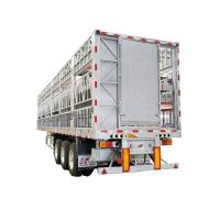 China Tri Axles Stake 4 Floors Stockade Livestock Transporting Pigs Semi Trailer and Standard for sale