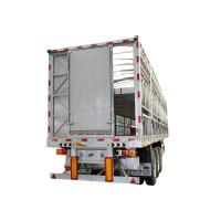 China Aluminium Trailer Livestock Carrier Truck Trailer Cattle Fence Semi-Trailer Livestock for sale
