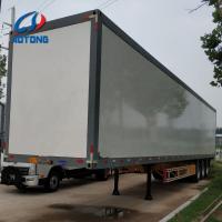 China 40-50 Tons Tri Axle Hydraulic Wing Opening Box Van Semi Truck Trailer for Bulk Goods for sale