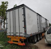 China Dual Line Braking System and FUWA Axle 2 Axle or 3 Axles Cargo Trailer/Box Semi Trailer for sale