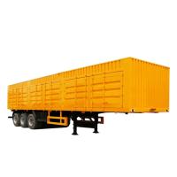 China Aluminum Alloy Dry Van Semi Trailer with Open Wing Design and Dual Line Braking System for sale