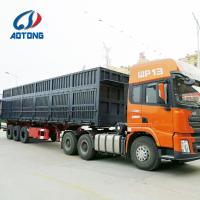 China Aluminum Alloy Dry Van Semi Trailer with Open Wing Design and Dual Line Braking System for sale