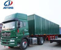 China Aluminum Alloy Dry Van Semi Trailer with Open Wing Design and Dual Line Braking System for sale