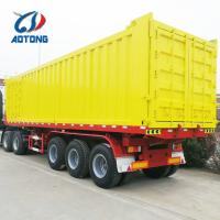 China Aluminum Alloy Dry Van Semi Trailer with Open Wing Design and Dual Line Braking System for sale