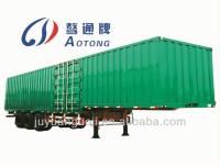 China Aluminum Alloy Dry Van Semi Trailer with Open Wing Design and Dual Line Braking System for sale