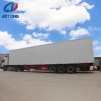 China 3 Axles Dry Cargo Box Type Van Cargo Truck Semi Trailer with Q235 or Q345 Main Beam for sale