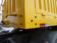 China 3 Axle 50 Tons Side Drop Flatbed Semi Trailer Bulk Cargo Truck Steel for Long-Lasting for sale