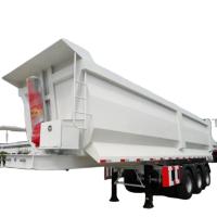 China 10pcs Leaf Spring Semi-Trailer Rear Dump Tipper Truck Trailer for Dubai Distributors for sale