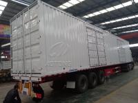 China 13000X2500X1800MM Bulk Cargo Transport Semi Trailer Box Van Type Truck Trailers for Your for sale