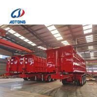 China 10pcs Leaf Spring Semi-Trailer Rear Dump Tipper Truck Trailer for Dubai Distributors for sale