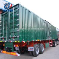 China 13000X2500X1800MM Bulk Cargo Transport Semi Trailer Box Van Type Truck Trailers for Your for sale