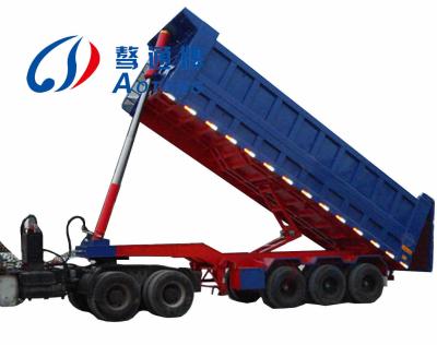 China Mechanical Suspension 3 Axles Heavy Duty Rear Tipping Semi-Trailers Dumper Truck Trailer for sale