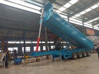 China Mechanical Suspension 3 Axles Heavy Duty Rear Tipping Semi-Trailers Dumper Truck Trailer for sale